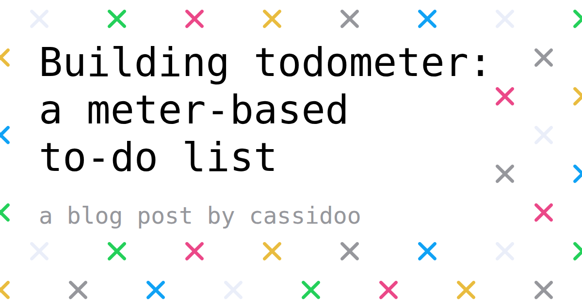 Building todometer: a meter-based to-do list